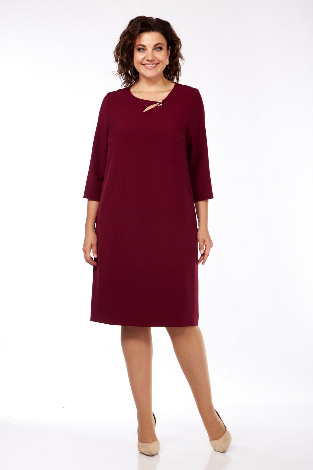 Платье 1097 винный VI ORO купить в интернет магазине Велесмода